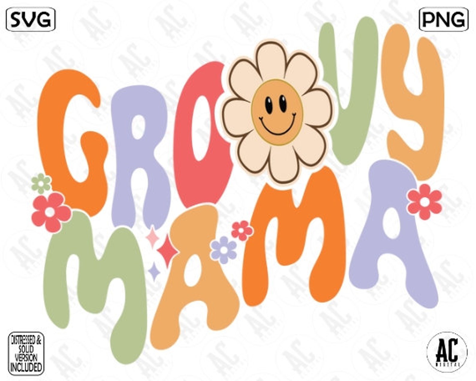 Groovy Mama Svg Groovy Mama Png 70s Mommy Boho Pregnancy - Etsy
