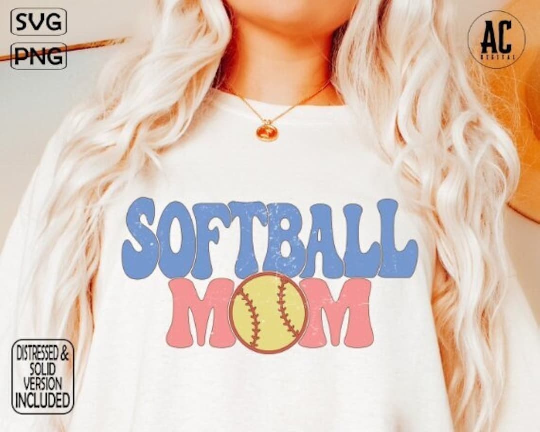 Softball Mom Svg, Softball Mom Png, Softball Svg, Softball Cutting File ...