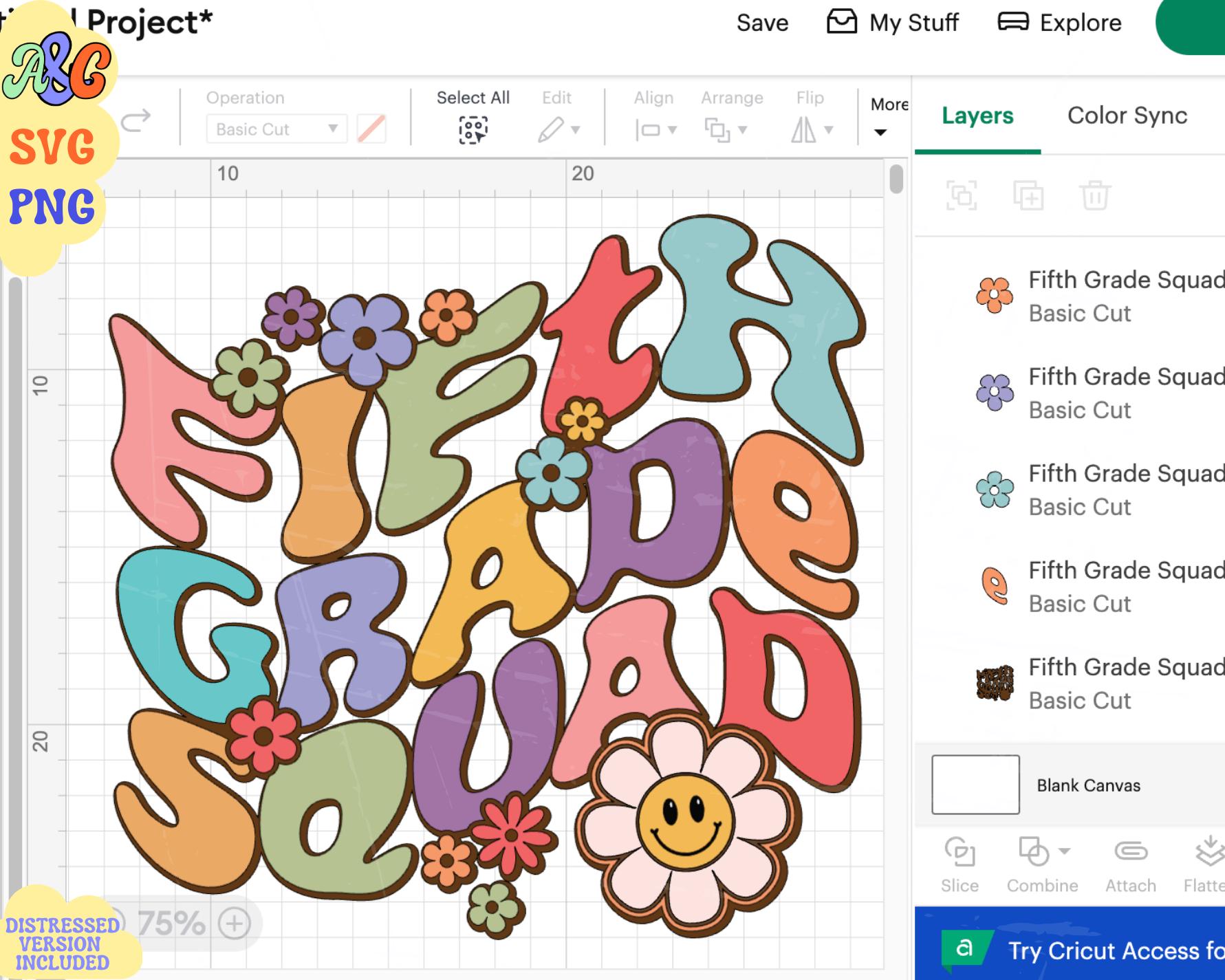 Fifth Grade Squad Svg, Fifth Grade Png, Groovy Fifth Grade Crew ...