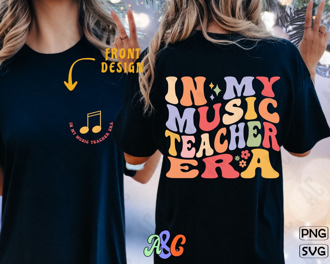 Retro in My Music Teacher Era Svg in My Music Teacher Era Png Music ...