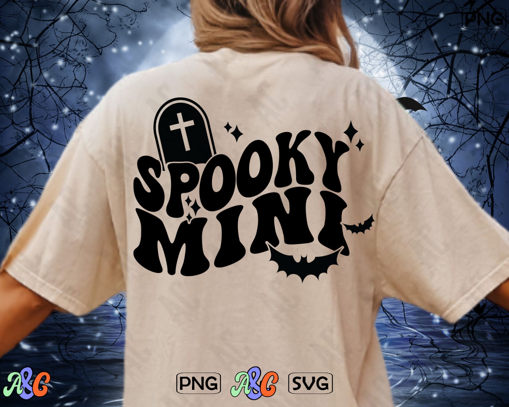 Spooky Mini Svg, Spooky Mini Png, Halloween Svg, Halloween Png, Retro ...