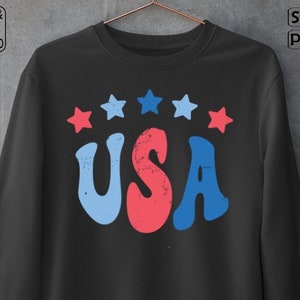 Retro USA Svg Png Design, Fourth of July Svg, USA Flag Svg, America Svg ...