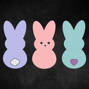 Easter Marshmallow Bunny Peep Svg, Marshmallow Peep, Chick Peep Chillin ...