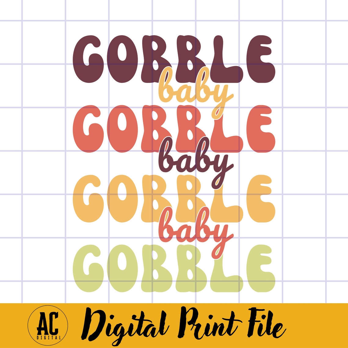 Gobble Baby SVG Gobble Gobble Svg Wobble Baby Svg Png - Etsy