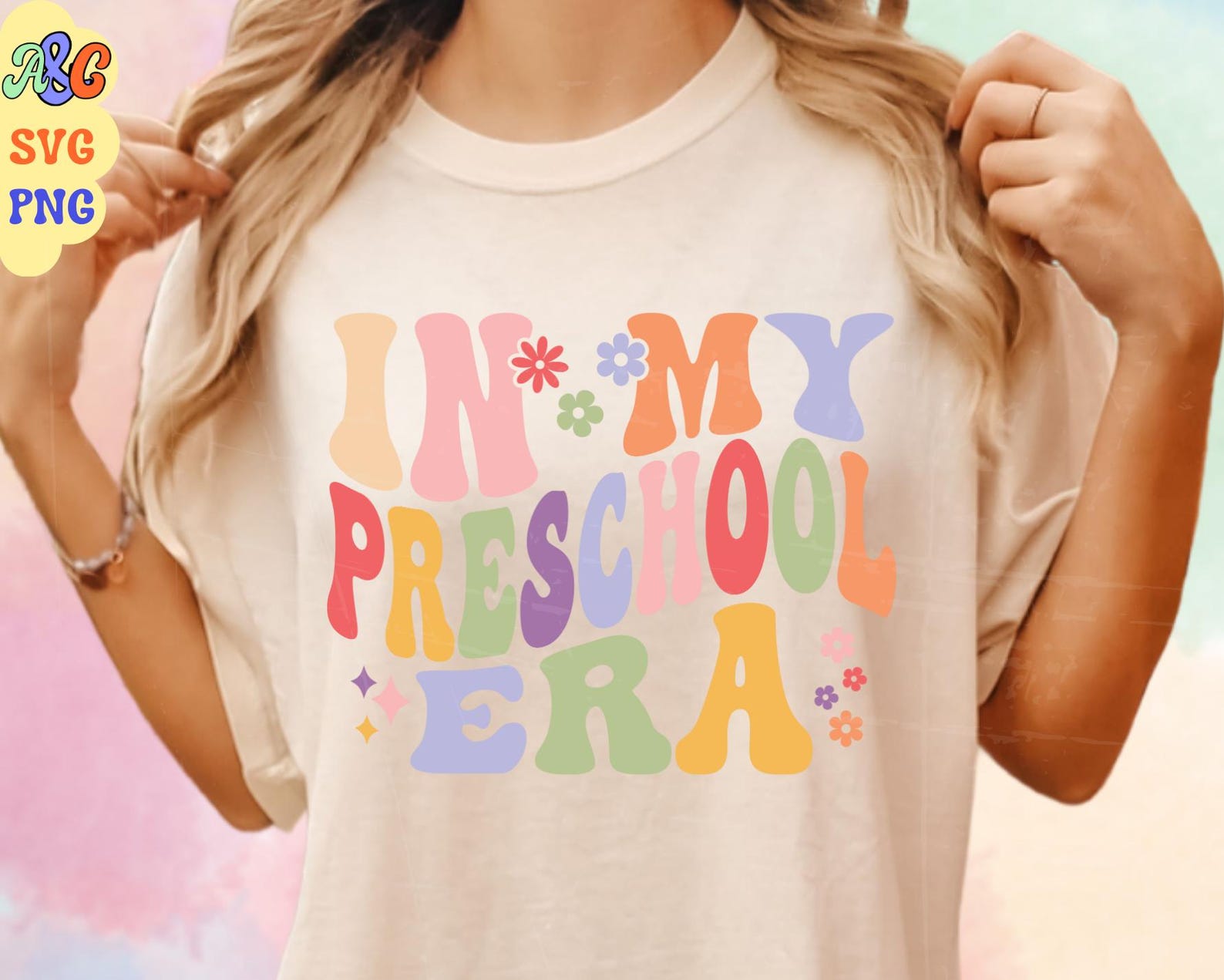 Groovy in My Preschool Era Svg ,kids Tee Svg, Back to School Png ...