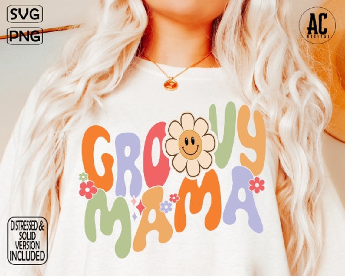 Groovy Mama Svg Groovy Mama Png 70s Mommy Boho Pregnancy - Etsy