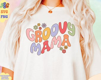 Groovy Mama PNG File - Etsy