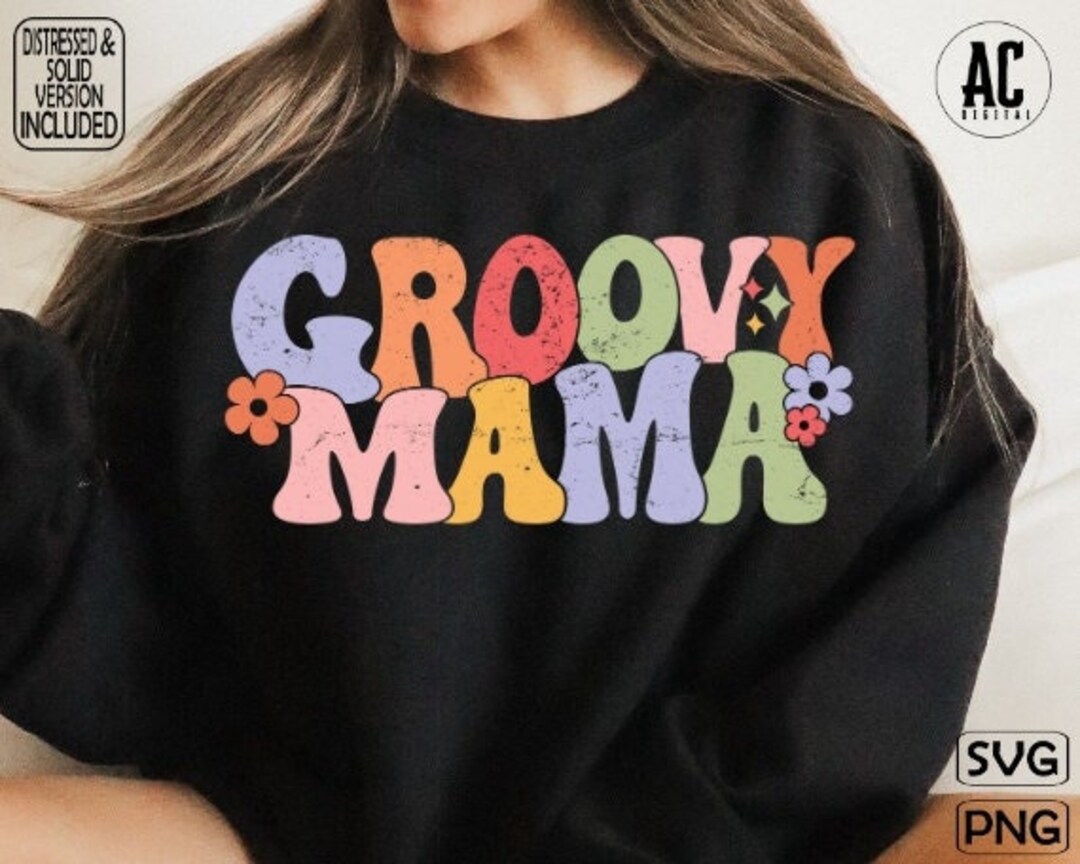 Groovy Mama Retro Svg, Groovy Mum, Boho Mama Svg, Groovy Svg, Mama Wavy ...