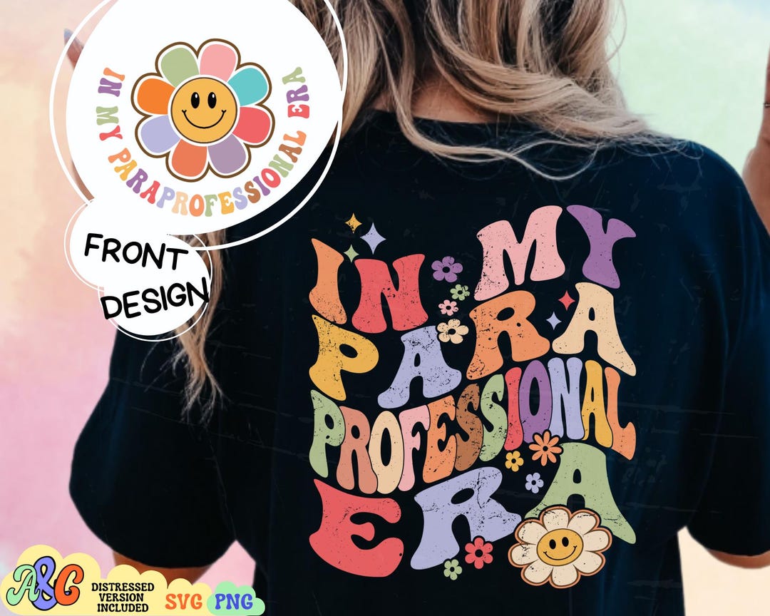 Custom Parapro Shirt Png, in My Parapro Era Svg, Cool Para Club, Para ...