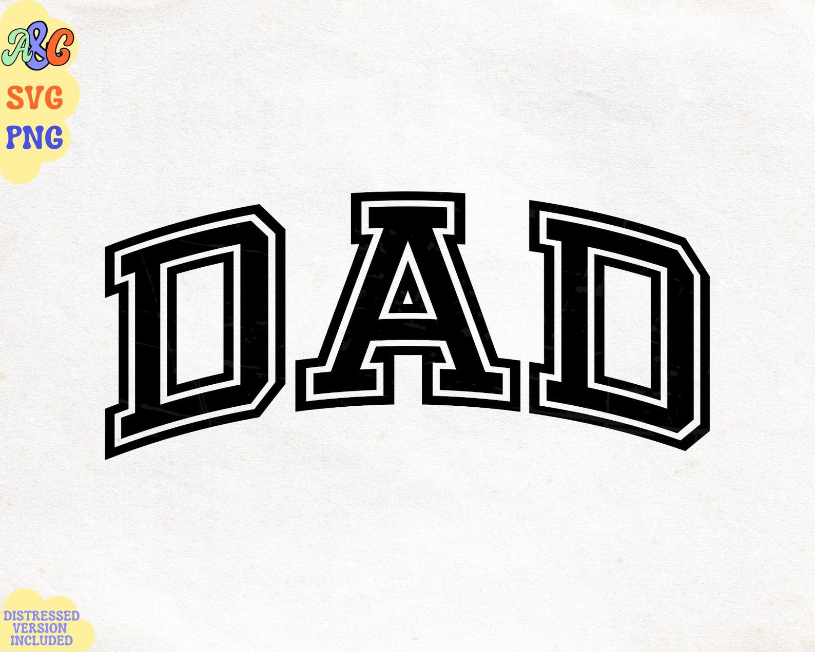 Dad Svg, Dad Png, Vintage Varsity Dad Svg Cut File, Retro Dad ...