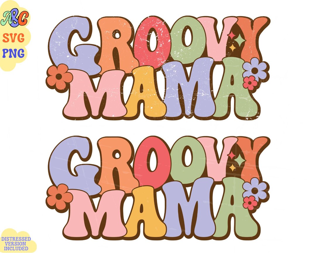Groovy Mama Retro Svg, Groovy Mum, Boho Mama Svg, Groovy Svg, Mama Wavy ...