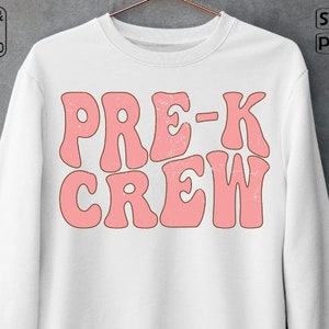 Groovy Pre-k Crew Svg, Retro Pre-k Crew Png, Preschool Svg, Preschool ...