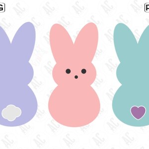 Easter Marshmallow Bunny Peep Svg, Marshmallow Peep, Chick Peep Chillin ...