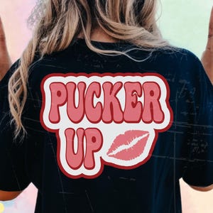 Pucker up Svg, Pucker up Png, Lips Svg, Valentines Svg, Retro Pucker up ...