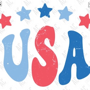 Retro USA Svg Png Design, Fourth of July Svg, USA Flag Svg, America Svg ...