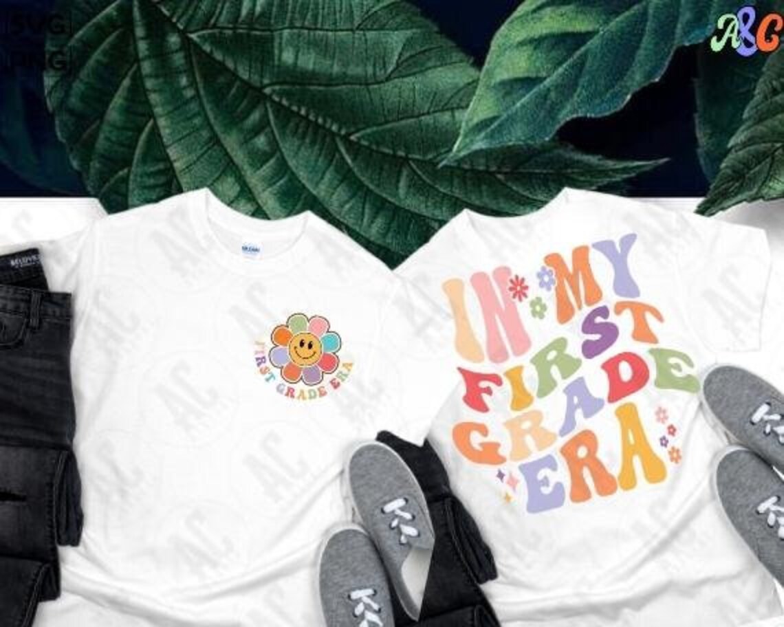 Groovy in My First Grade Era Svg Png, Retro Back to School Sublimation ...