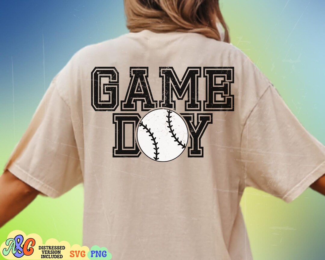 Distressed Game Day Svg, Game Day Png, Football Mom Svg, Baseball Svg ...