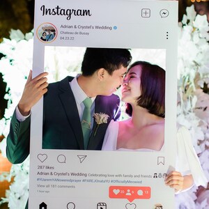 Customizable Instagram Frame Photo Booth Prop, Canva Template (DIY ...