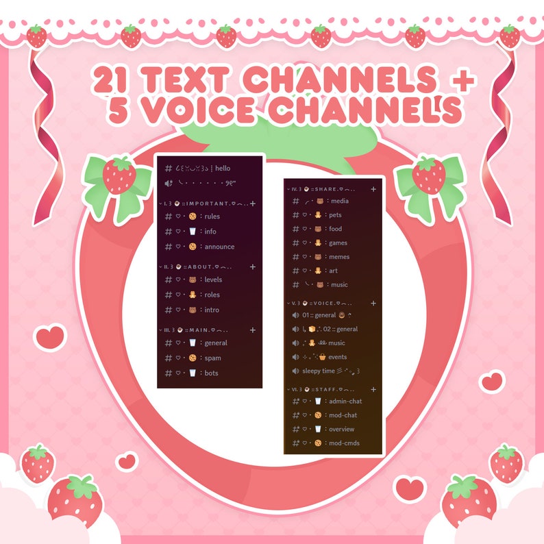 Cute Simple Brown Discord Server Template - Etsy