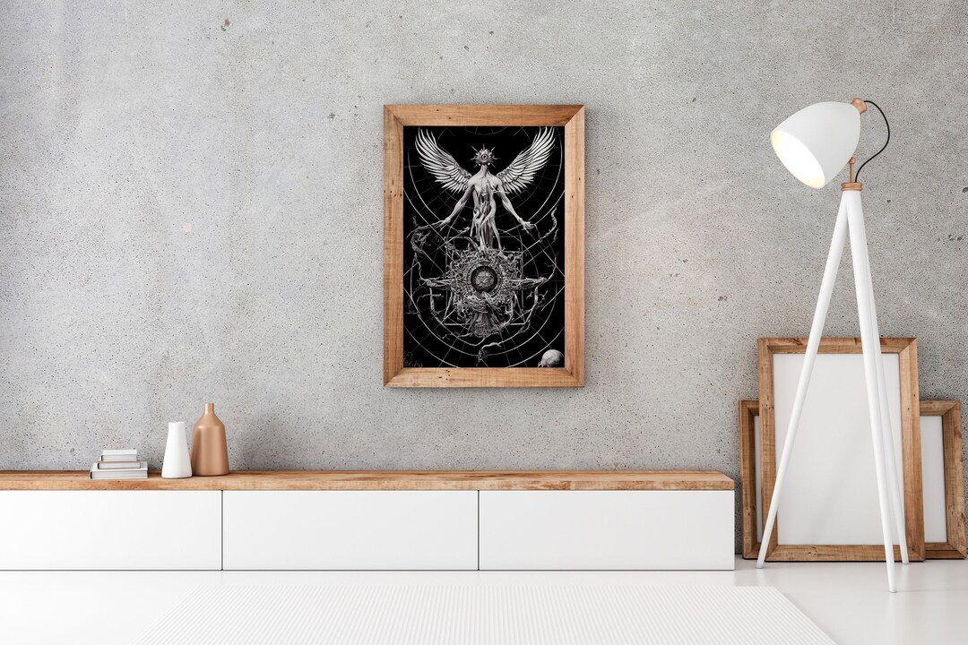 Occult Abstract Art Print Occult Decor Dark Abstract Poster Surreal ...