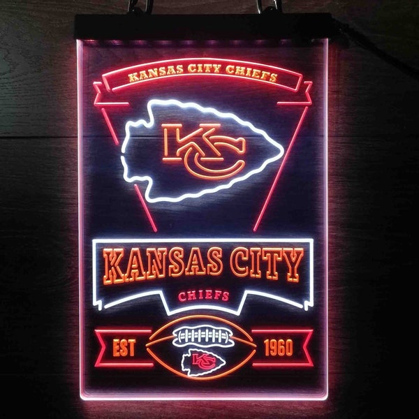 Kc Chiefs Bar Sign - Etsy