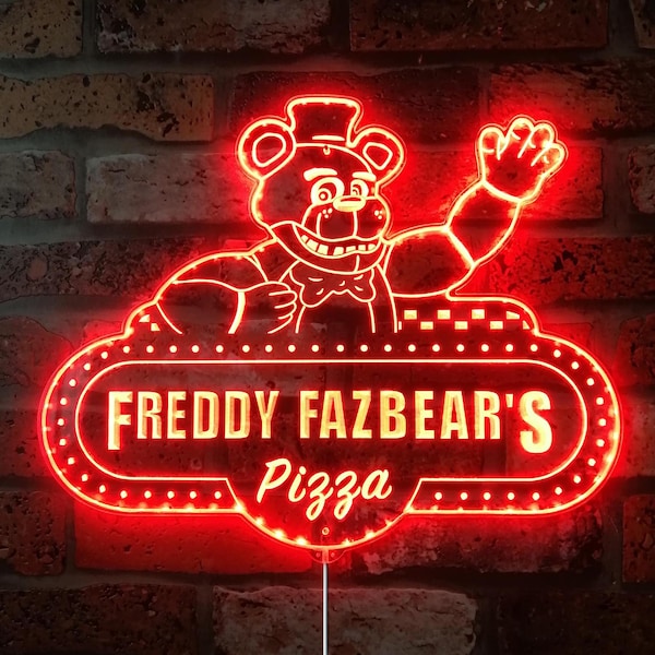 Freddy Fazbear Pizza Sign - Etsy