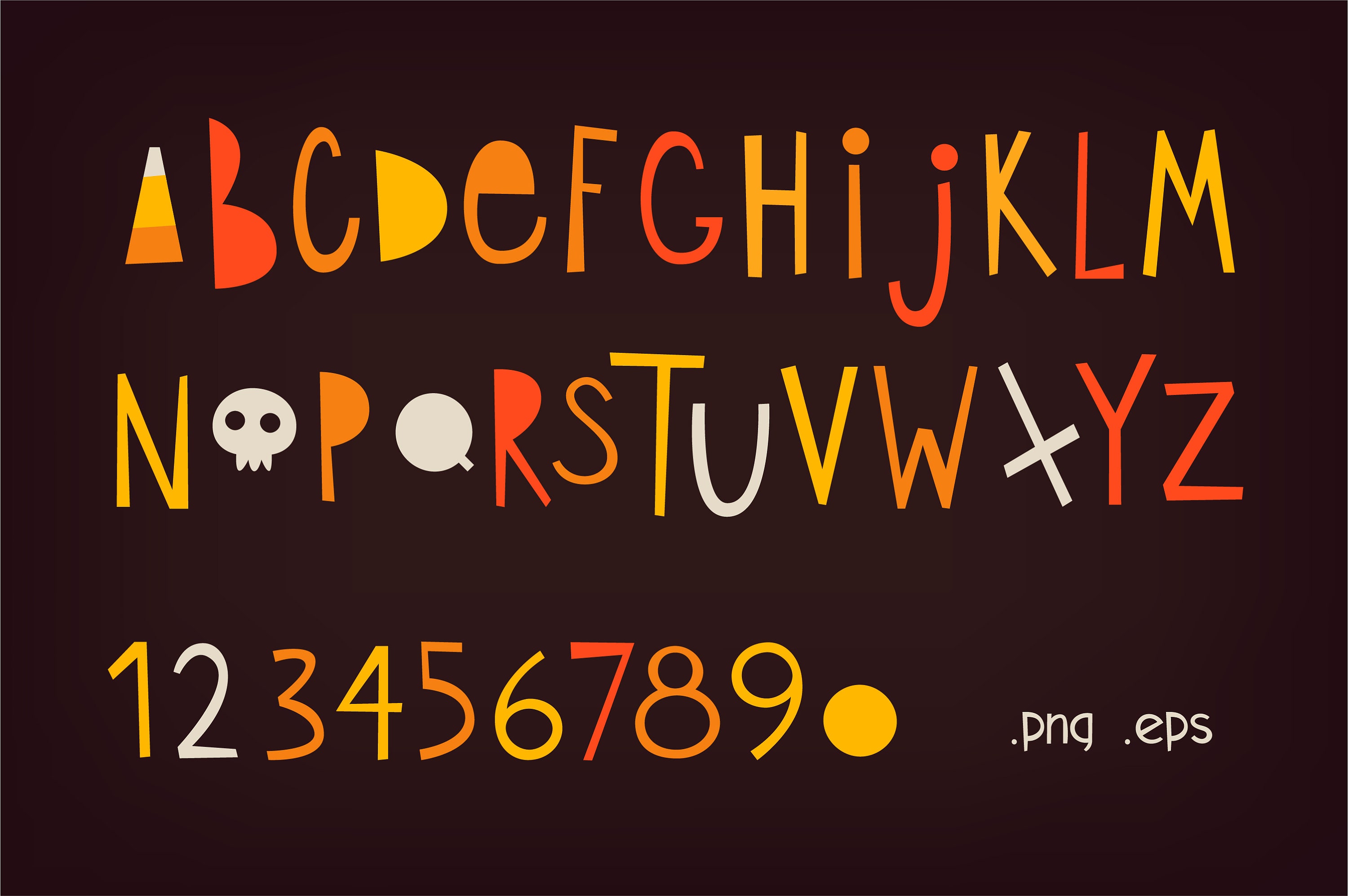 Loads of Sweets for Halloween. Halloween Candy Letters Icons Clip Art ...