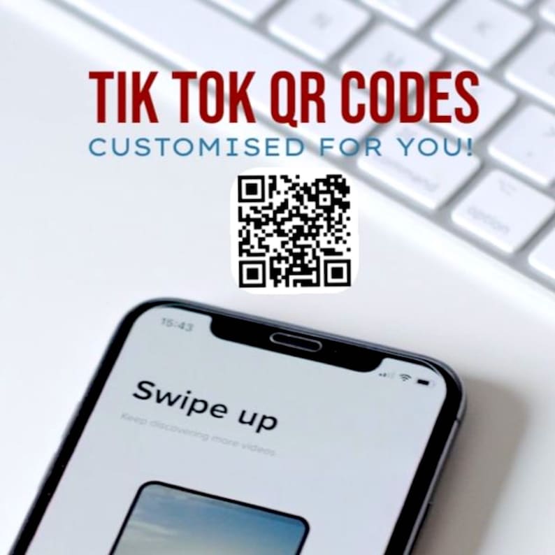 Digital QR Code for TIK TOK Social Media and Websites Fully - Etsy