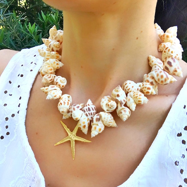 Sea Shell Necklace - Etsy
