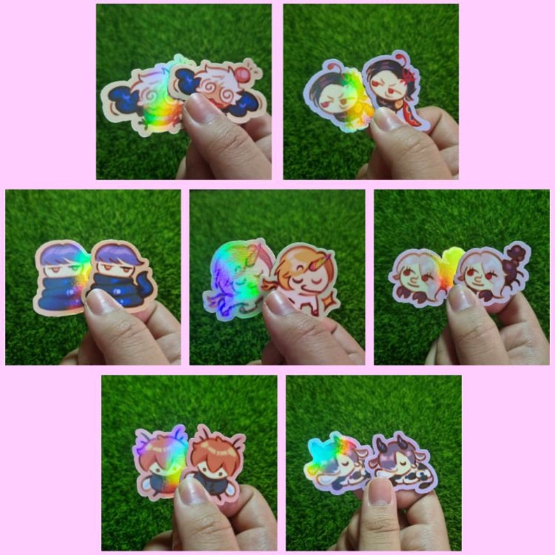 Tiny Obey Me Shall We Date Sticker Set Glossy/rainbow Waterproof ...