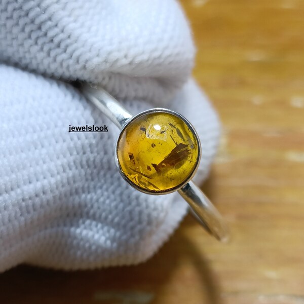 Baltic Amber Ring - Etsy