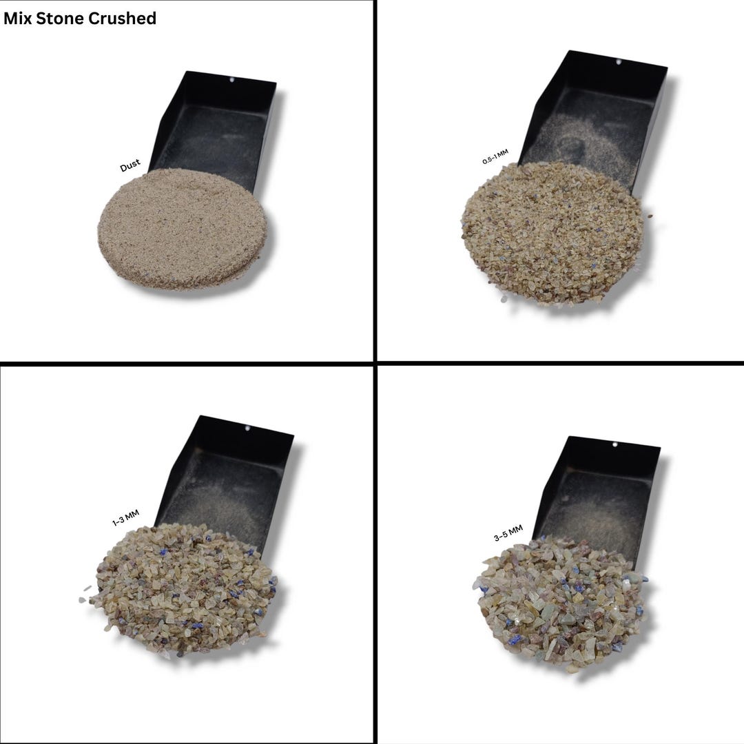 AAA+ Premium Crushed Mix Stone Coarse All Size Natural Healing Stone ...