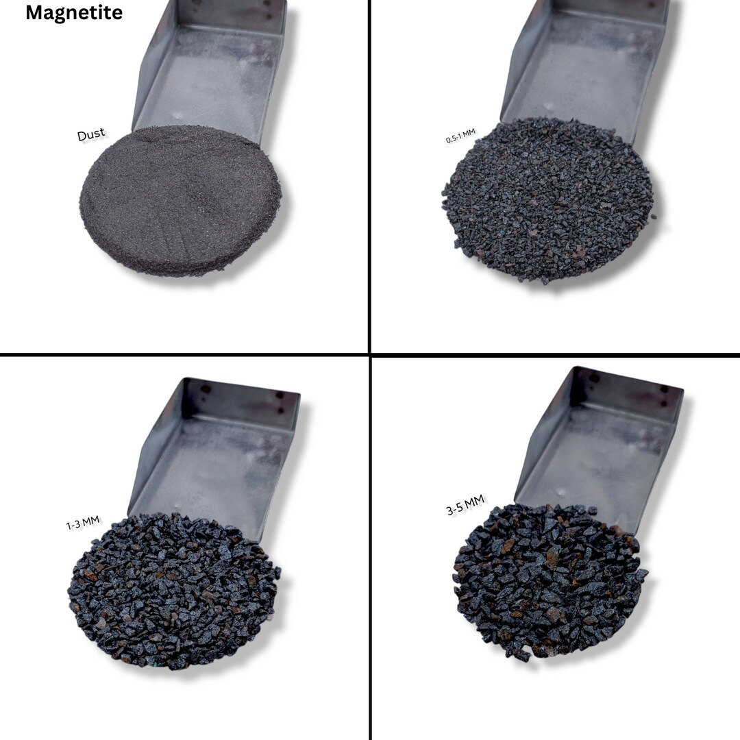 AAA+ Crushed Magnetite Coarse All Size Gemstone Powder Premium Gemstone ...