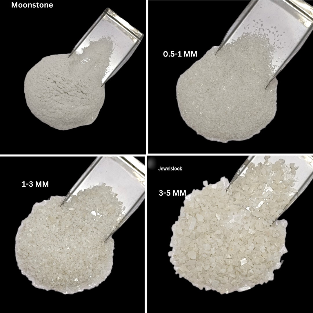 Crushed Moonstone All Size for Stone Inlay, Moonstone Crushed for ...