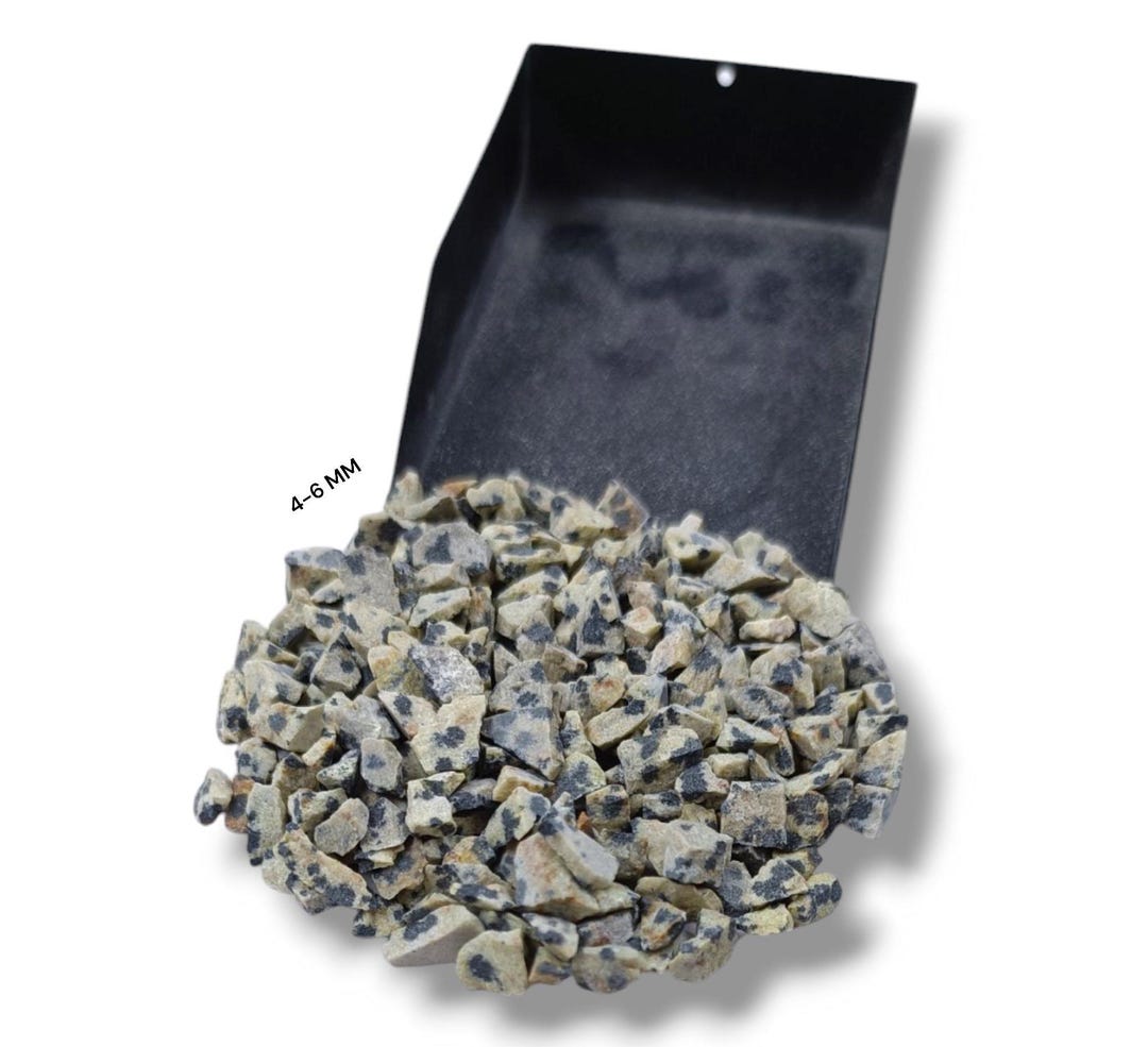 Crushed Dalmation Jasper Coarse Gemstone Powder 4-6 MM Healing Stone ...