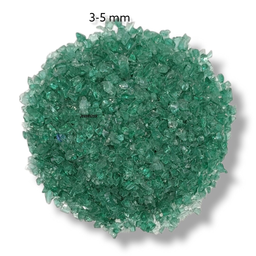 Crushed Green Hydro Quartz Gemstone Coarse 3-5 MM Crystal Hydro Quartz ...