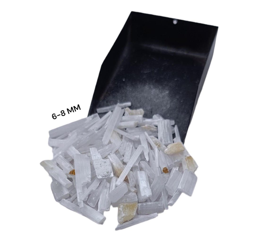 Crushed Selenite Coarse Gemstone Powder 6-8 MM Perfect for Inlay Powder ...