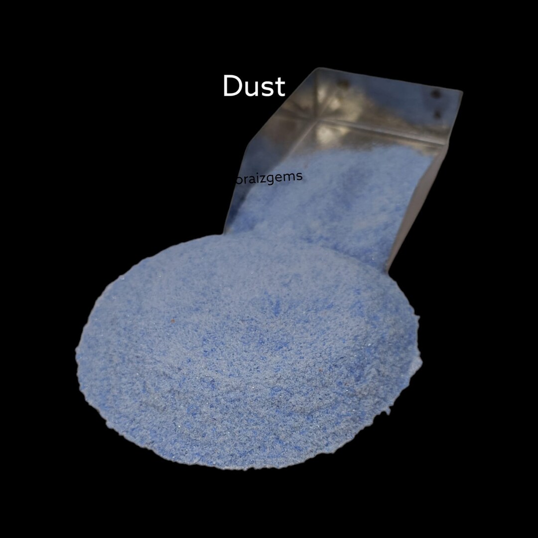 Crushed Blue Tanzanite Hydro Quartz Gemstone Dust Powder, Blue Hydro ...
