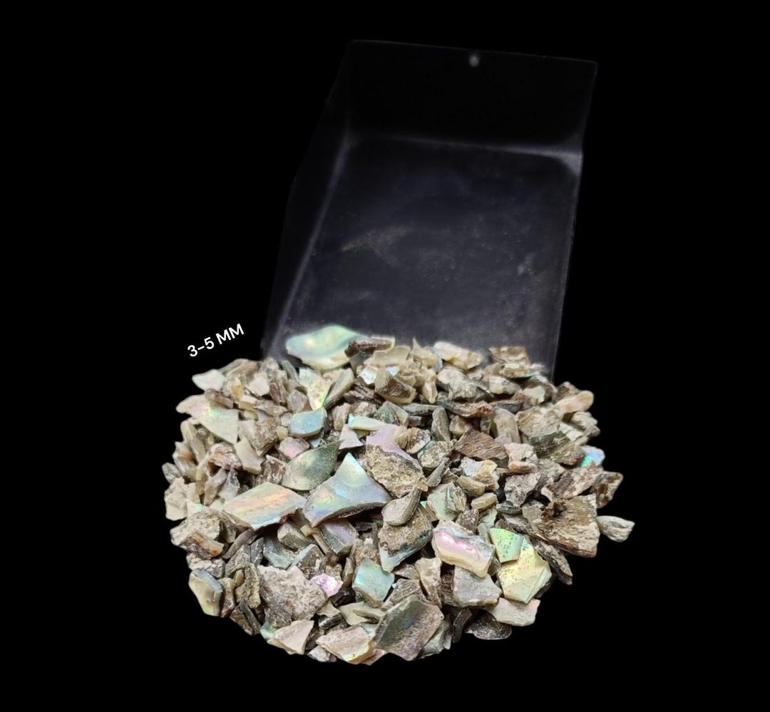 Crushed Abalone Shell Coarse Gemstone Powder 3-5 MM Stone Inlay Powder ...
