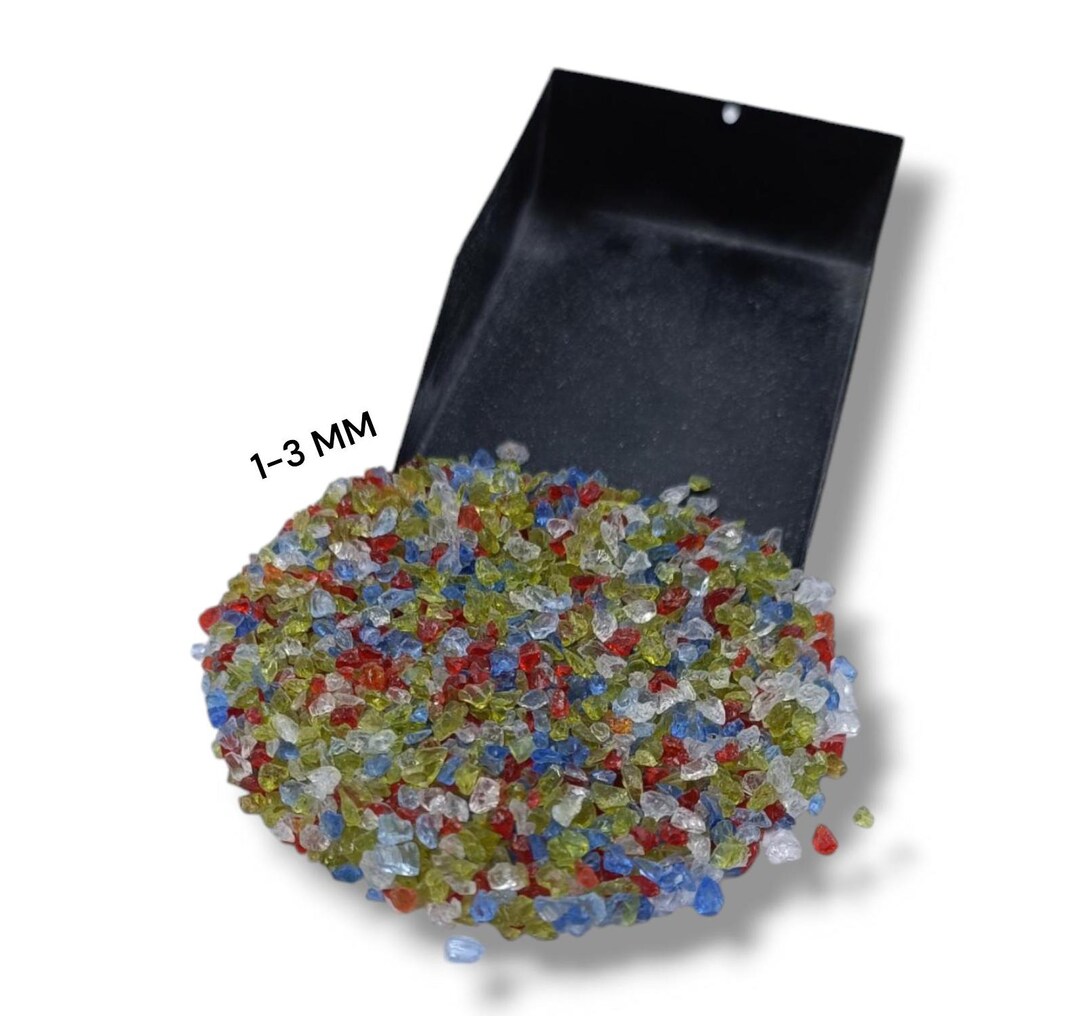 Crushed Mix Hydro Quartz Coarse Gemstone Powder 1-3 MM Healing Stone ...