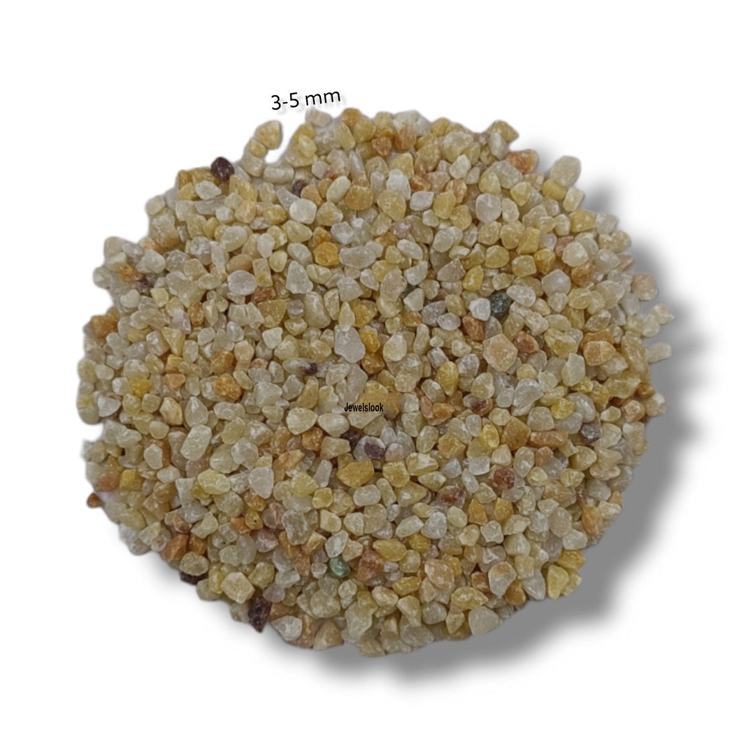 Crushed Yellow Jasper Gemstone Coarse 3 to 5 MM Yellow Jasper Powder ...