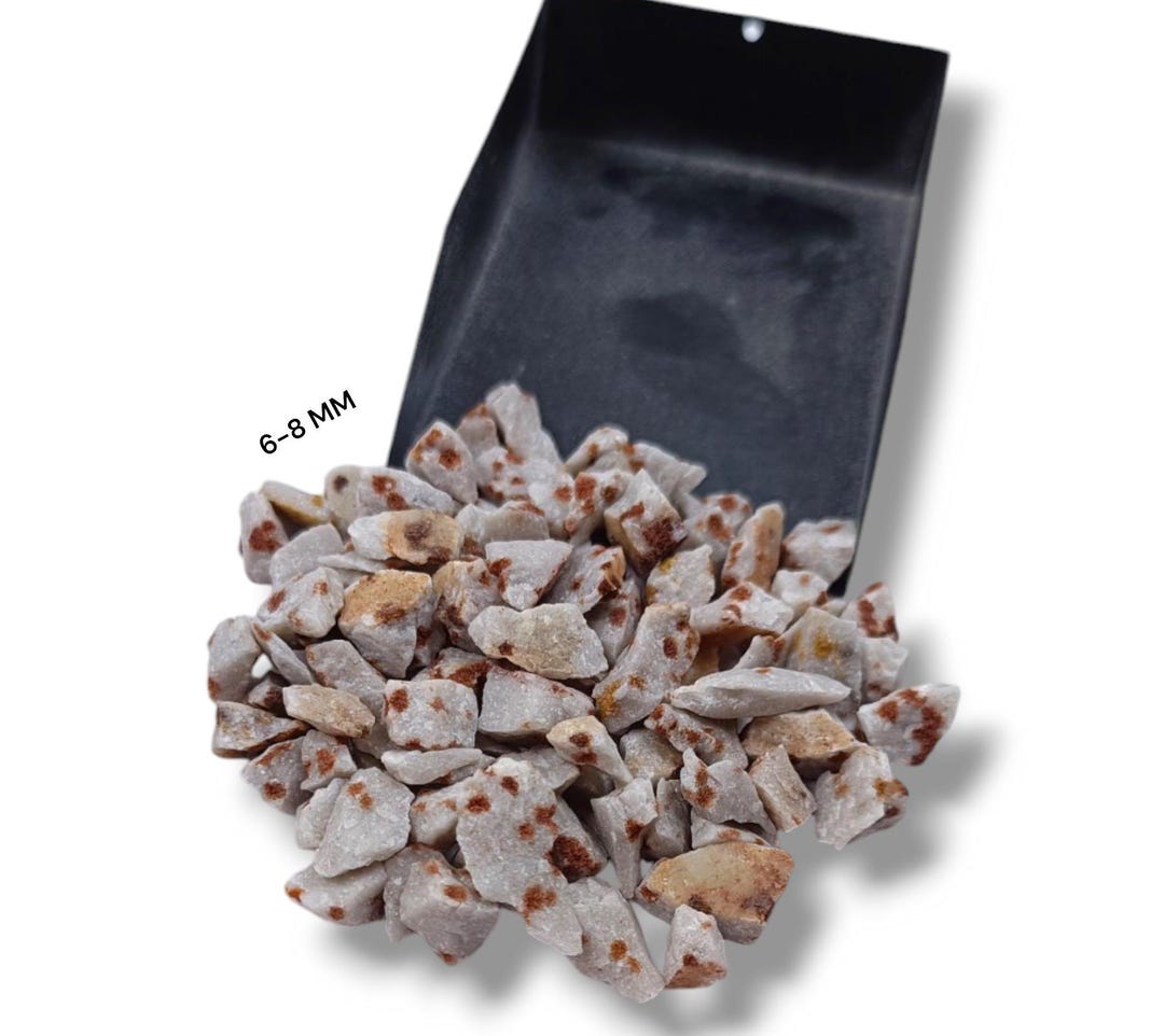 Crushed Natural Dragon Fruit Jasper Coarse Gemstone Powder 6-8 MM ...