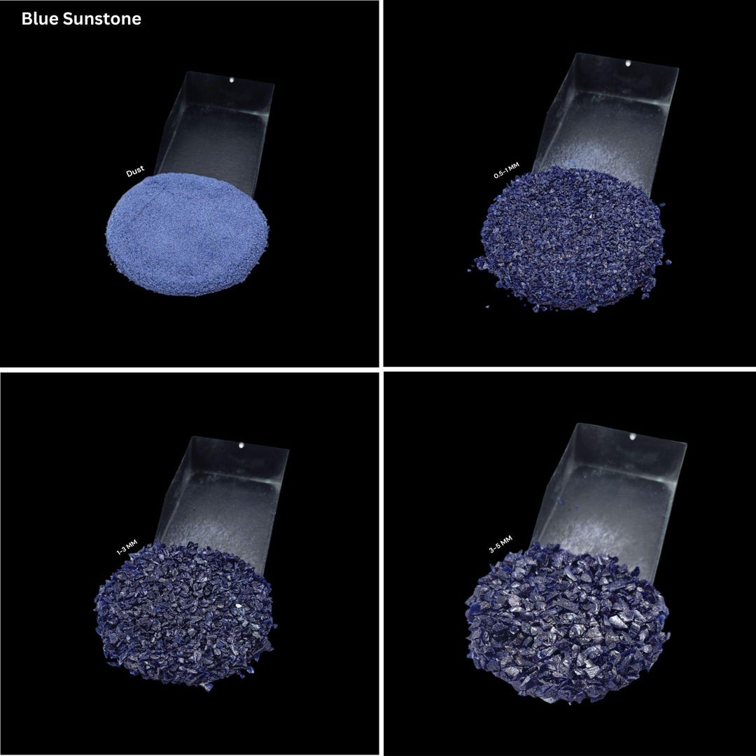 AAA+ Premium Crushed Blue Sunstone Coarse All Size Natural Healing ...