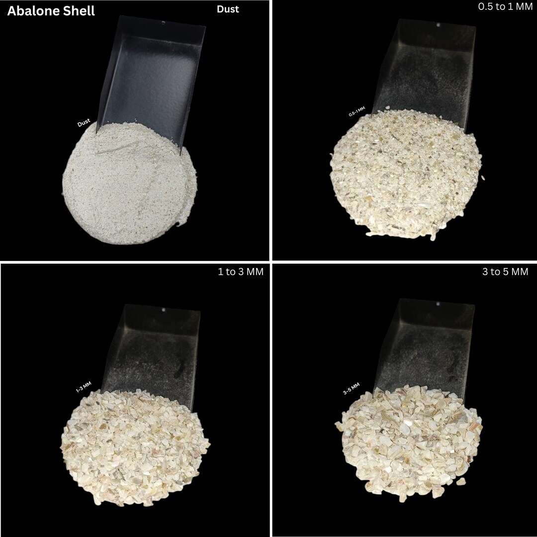 Crushed Abalone Shell Coarse Gemstone Powder All Size Stone Inlay ...