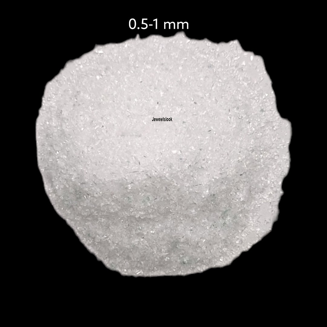 Crushed Crystal Hydro Quartz Gemstone Coarse 0.5-1 MM Crystal Hydro ...