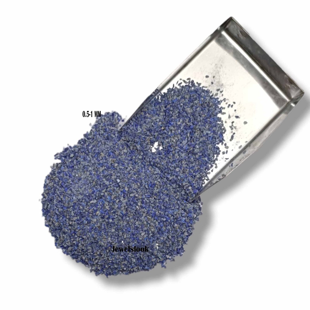 Crushed Lapis Lazuli Gemstone Coarse 0.5-1 MM Healing Stone Powder ...