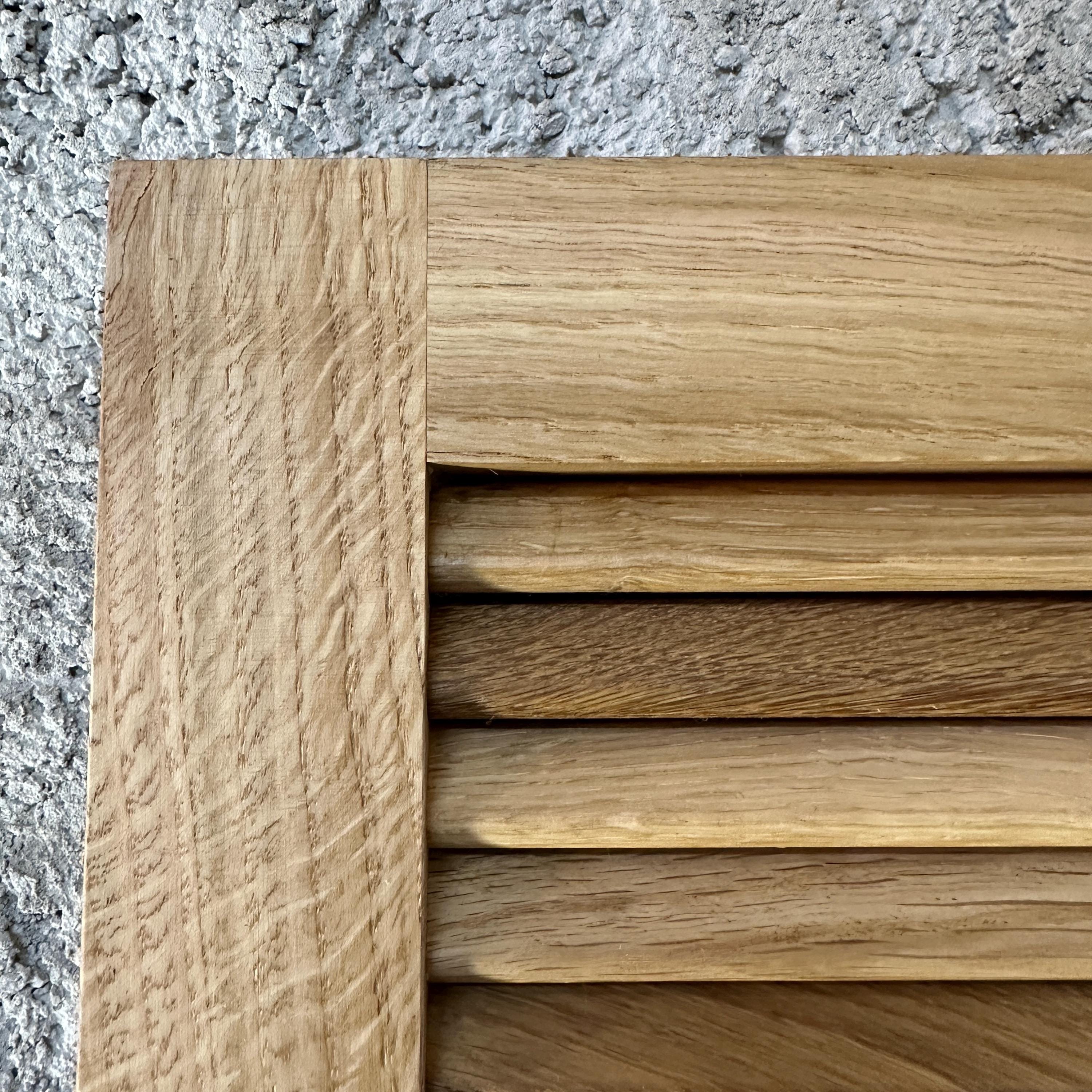 Custom Made Oak Shutters French Oak Wooden Shutters Handmade Oak Shutters Wooden Blinds Best ...