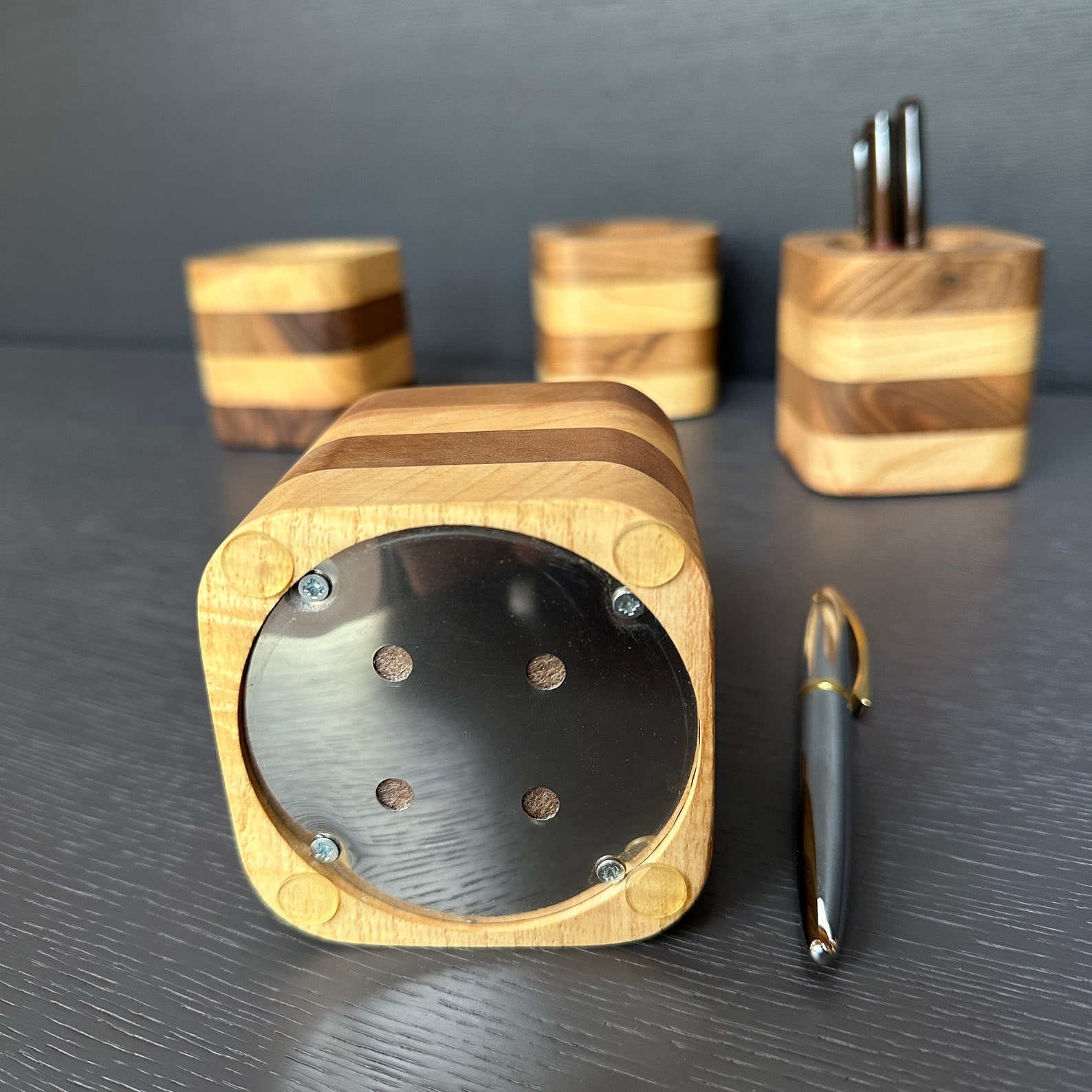 Mini Wooden Organizer Handmade Wooden Mini Organizernatural - Etsy