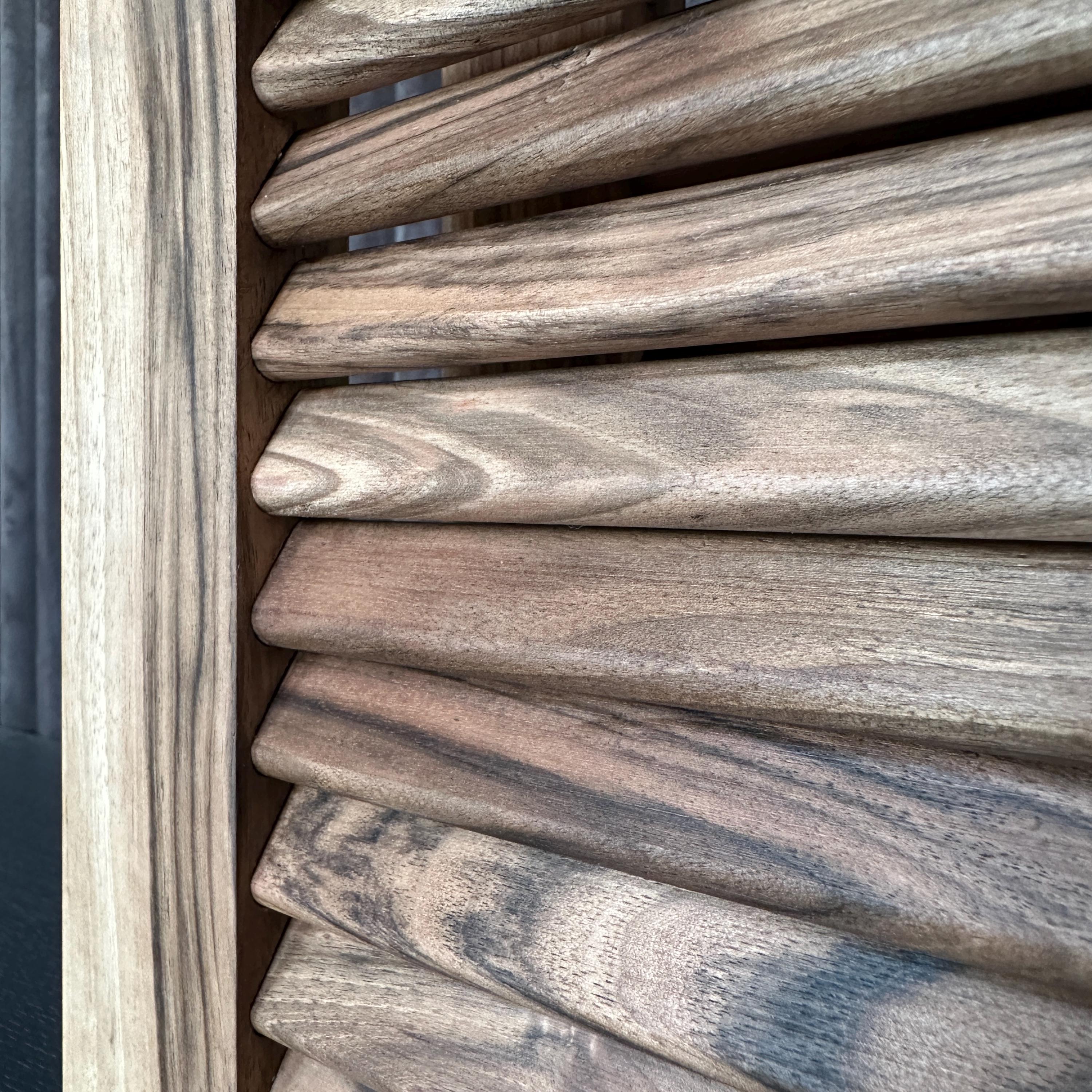 Custom Walnut Wood Vent Cover: Wooden Shutter Air Return - Etsy