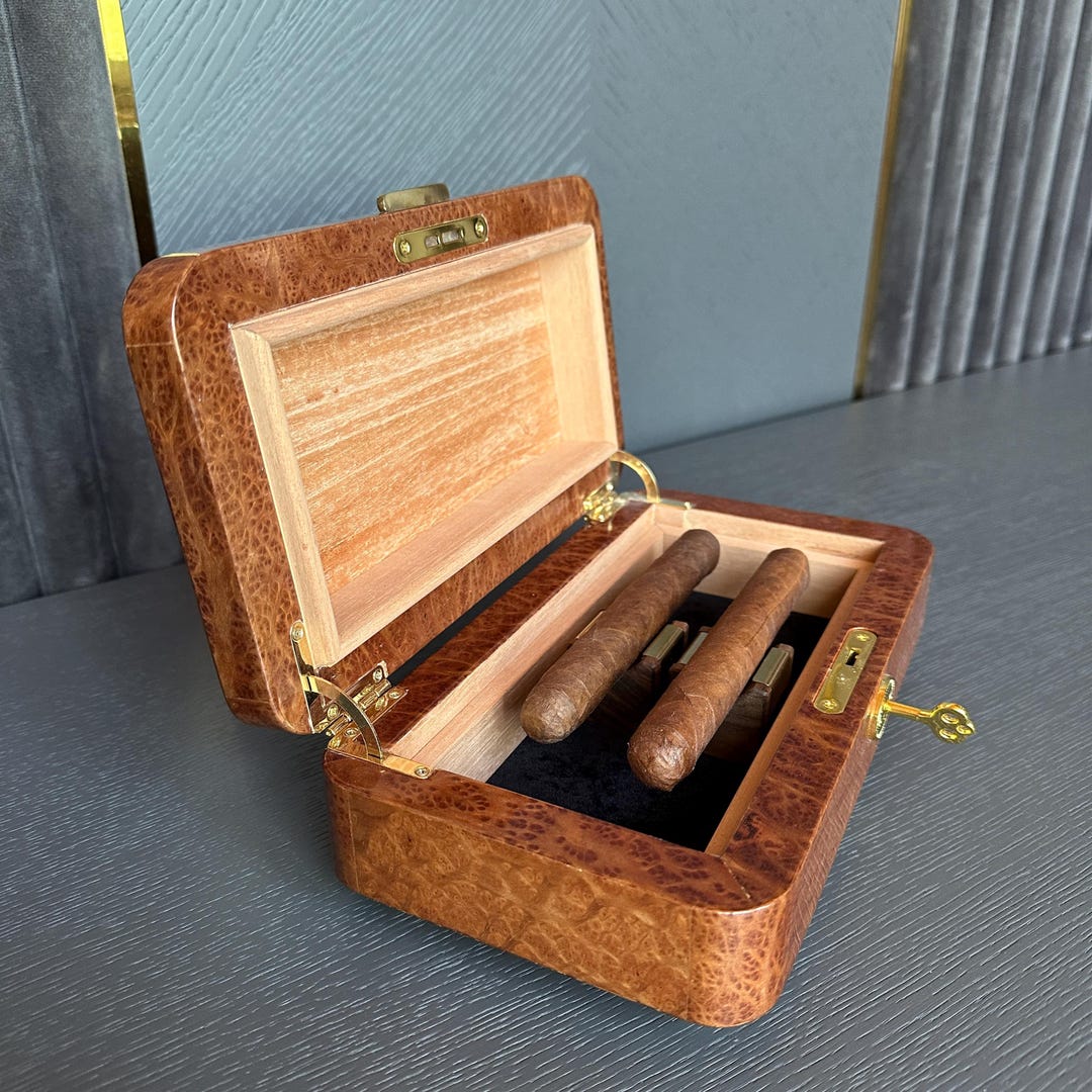 Cedar Cigar Case Cedar Cigar Box Custom Made Cigar Holder Cigar ...